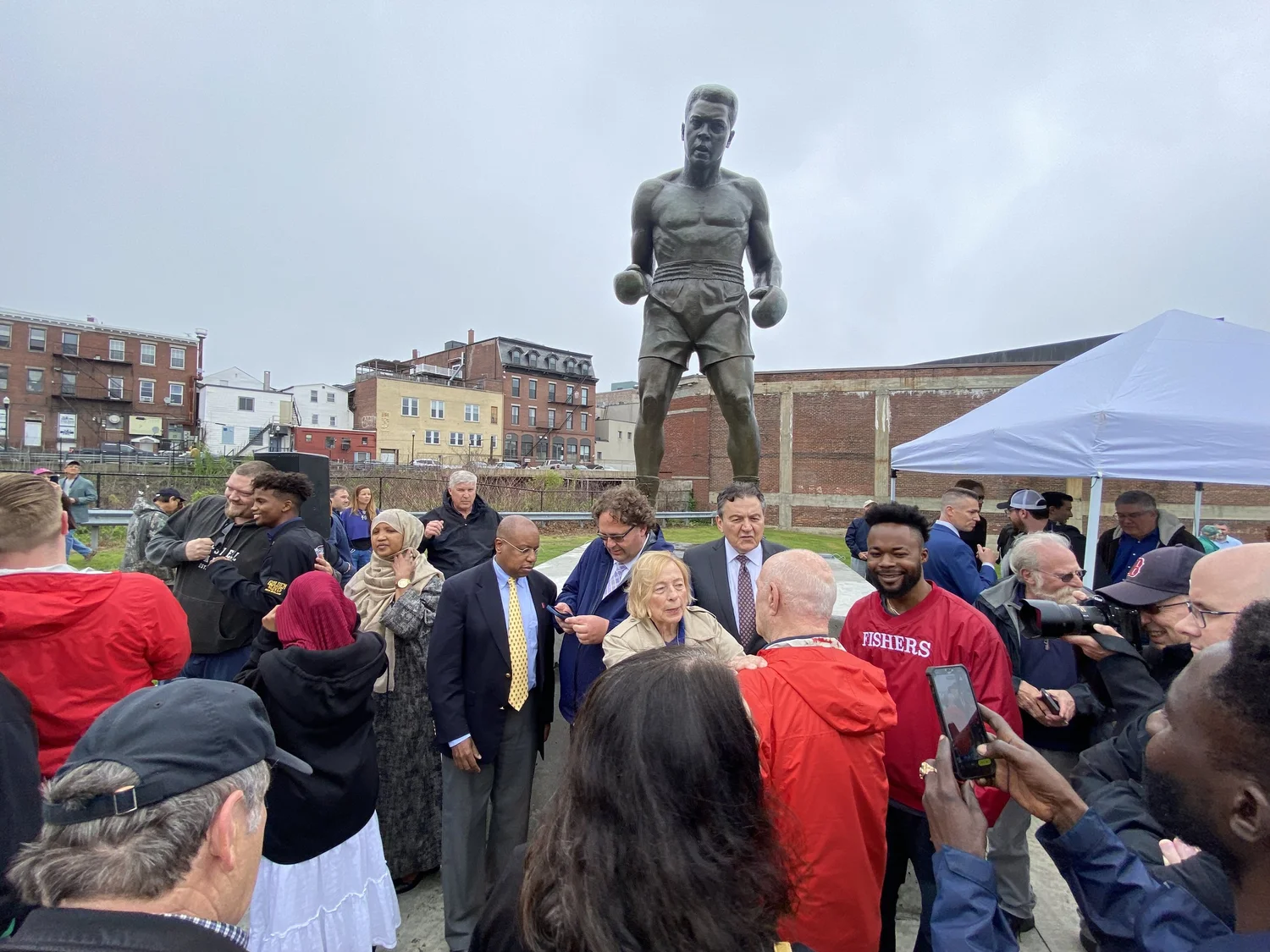 World’s largest statue of Muhammad Ali unveiled in Lewiston, Maine ...
