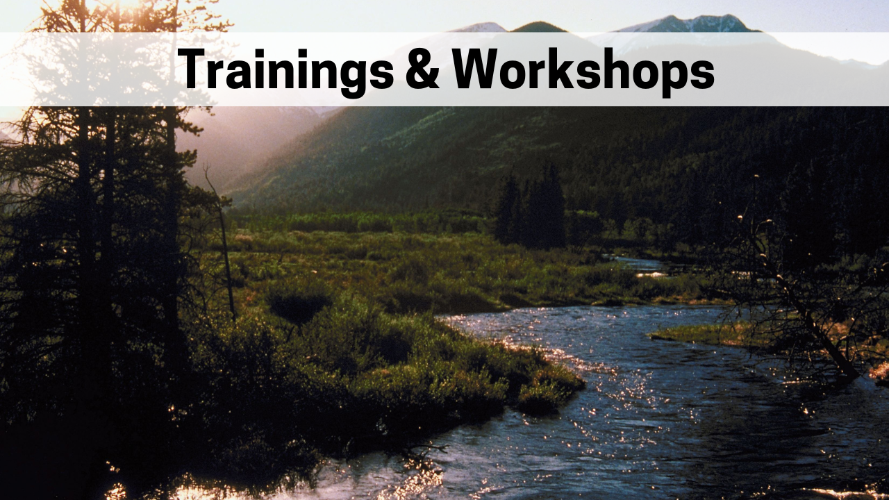 Trainings & Workshops Late October — Colorado Watershed Assembly