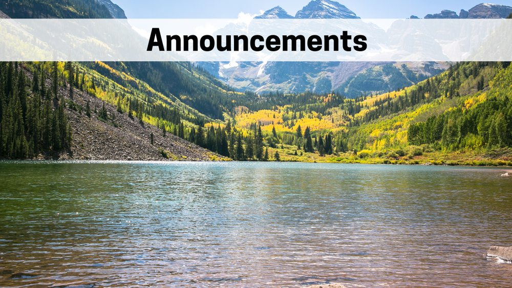 Announcements Early October — Colorado Watershed Assembly