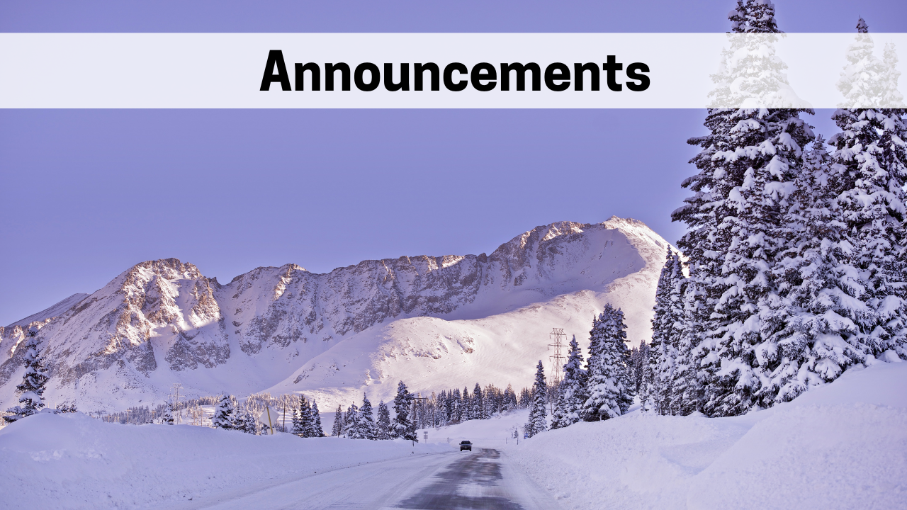 Announcements Late January — Colorado Watershed Assembly