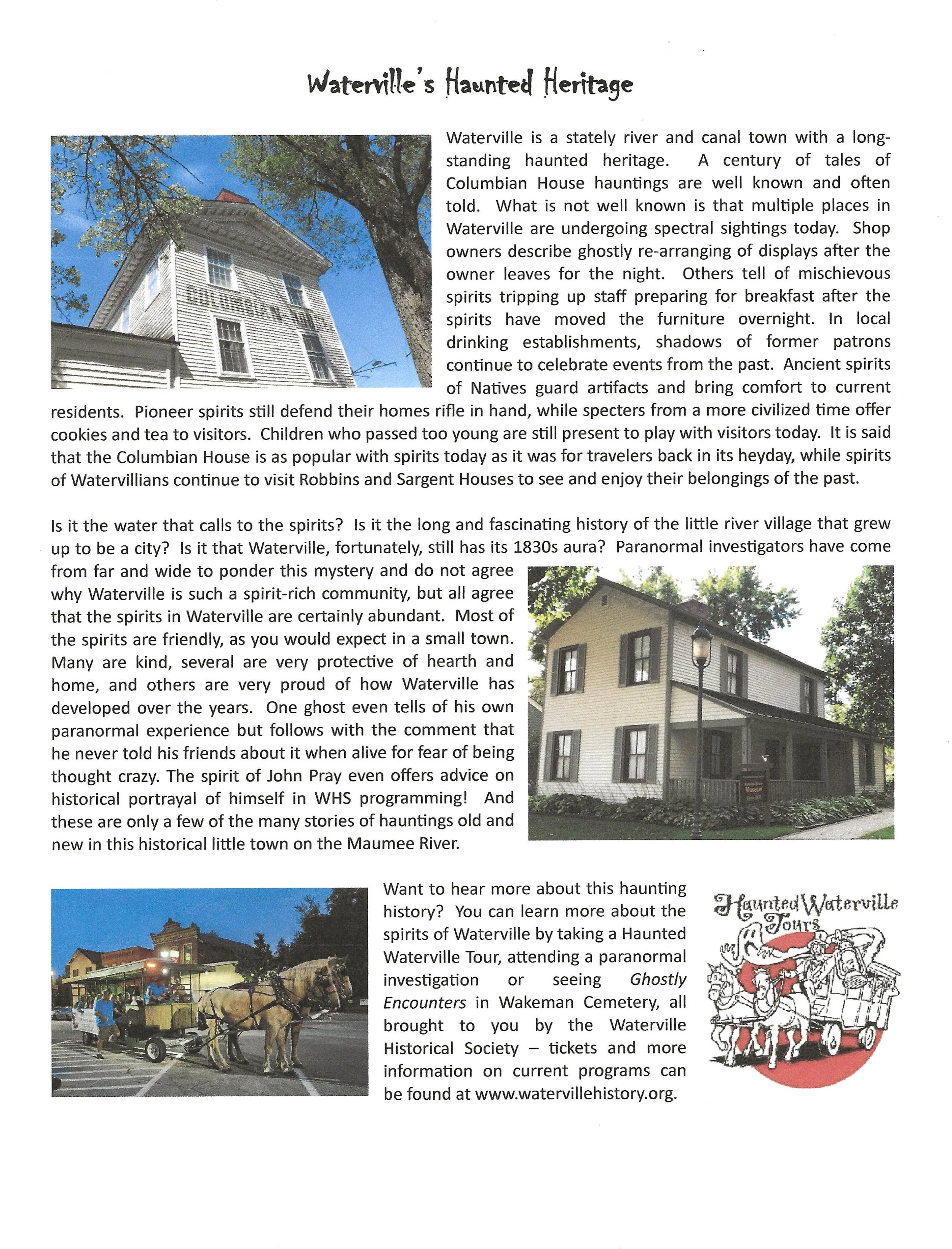 Featured Stories — Waterville Historical Society