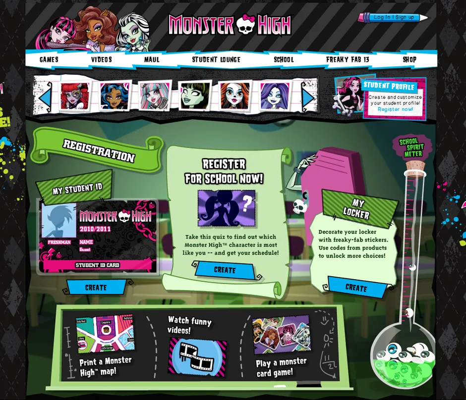 Monster High Website — Devi Pellerin