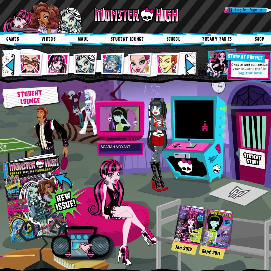 Monster High Website — Devi Pellerin
