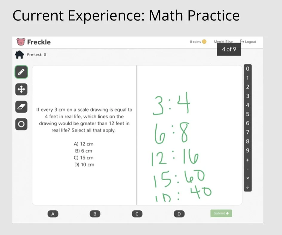Freckle Responsive Student Dashboard — Devi Pellerin
