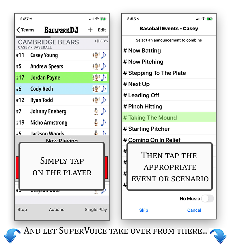 SuperVoice — BallparkDJ