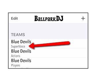 Custom SuperVoice Events — BallparkDJ