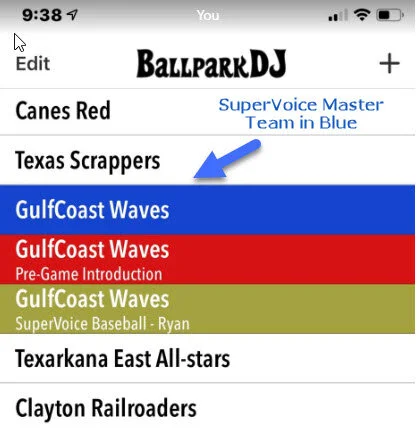 SuperVoice Added Player — BallparkDJ