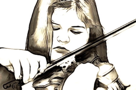 Elizabeth Fayette Plays Violin