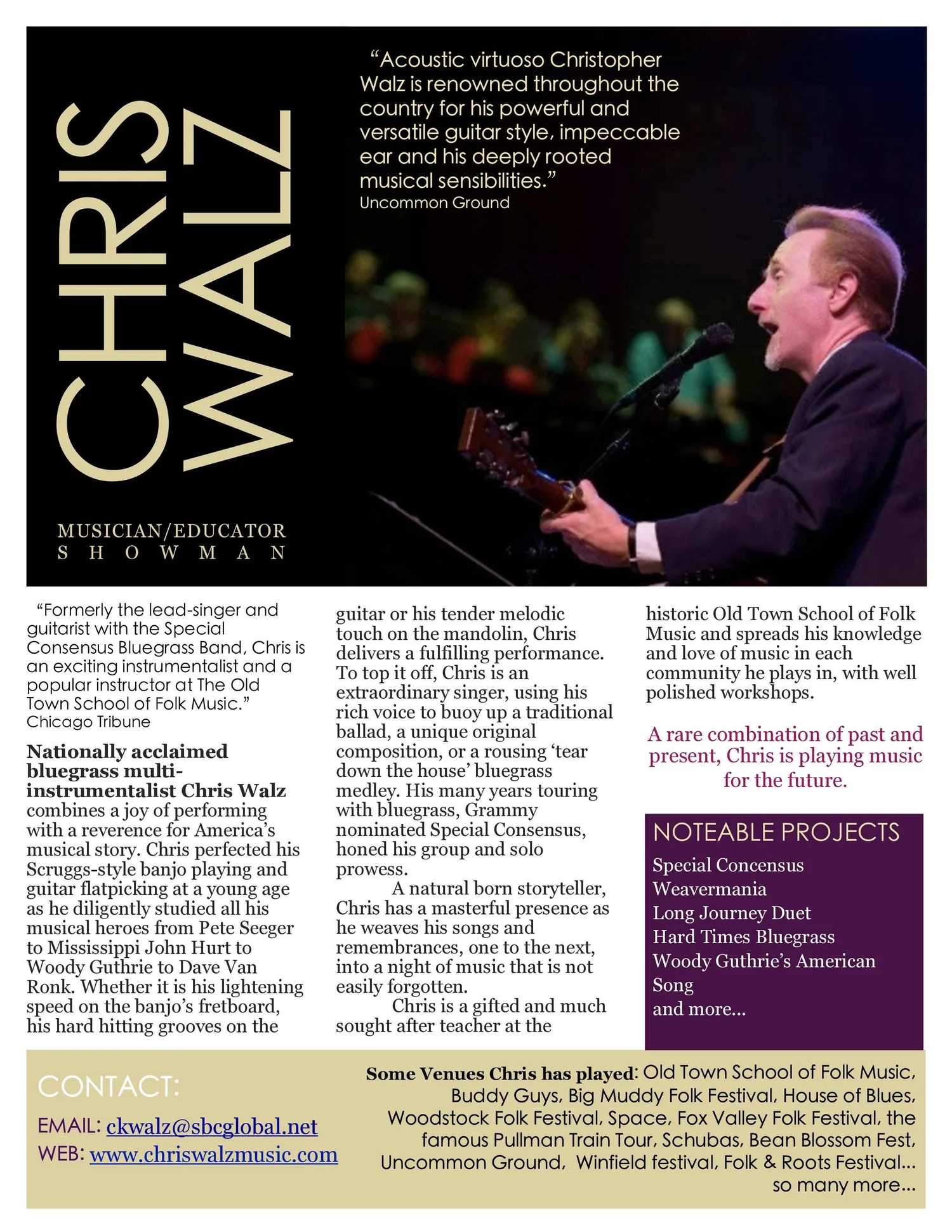 Press Kit — Chris Walz