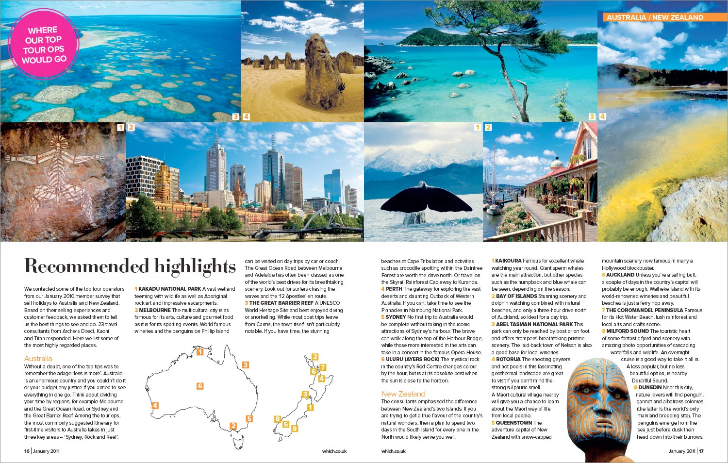 Travel Magazine Spread