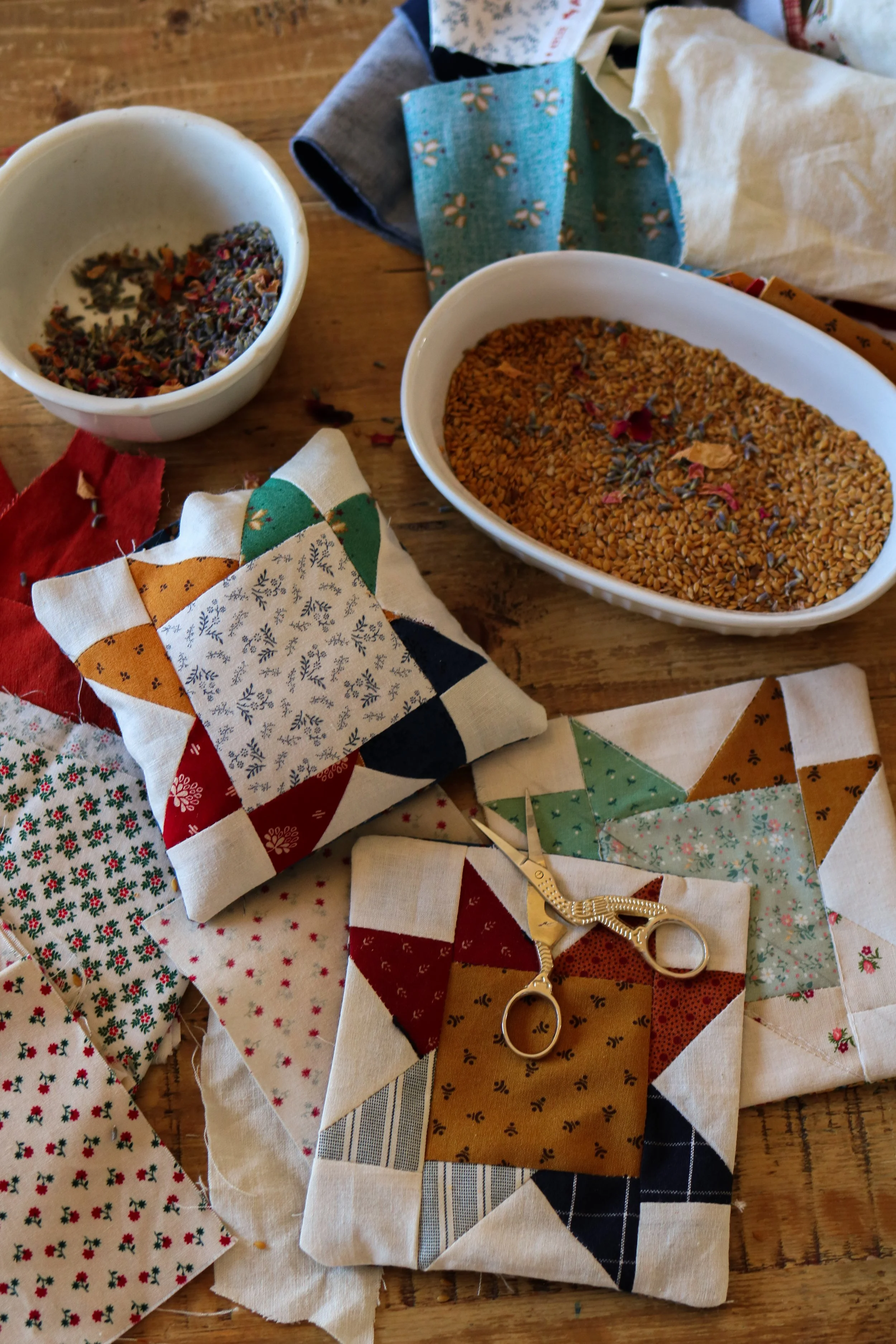 Quilted Herbal Sachets — Under A Tin Roof™