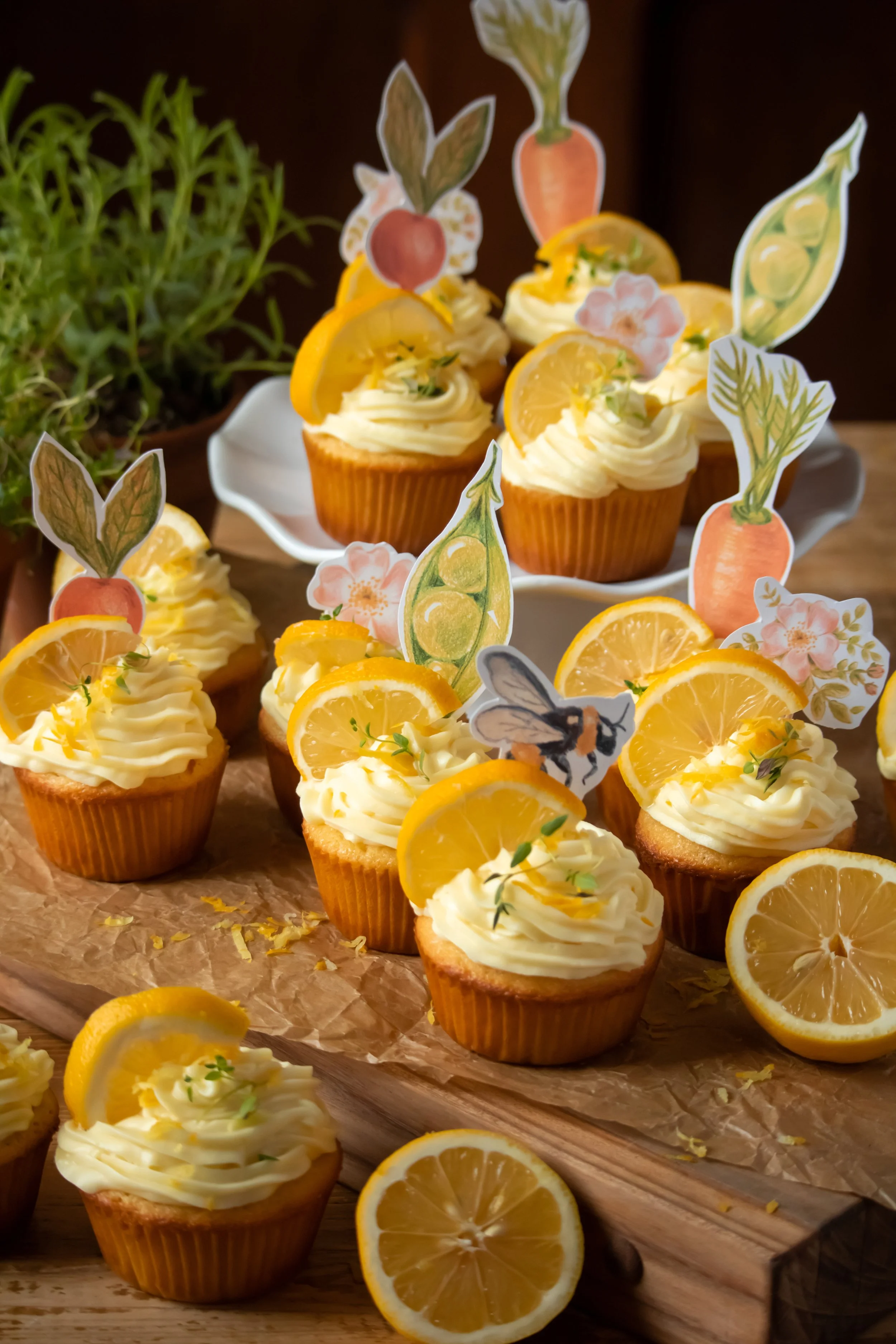 Lemon Curd Filled Cupcakes with Lemon Buttercream Frosting — Under A ...