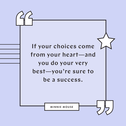 Minnie Mouse Says the Secret to Success Is Being Positively You ...