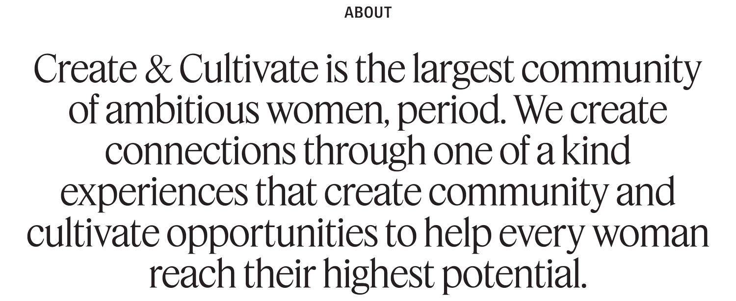 Create & Cultivate
