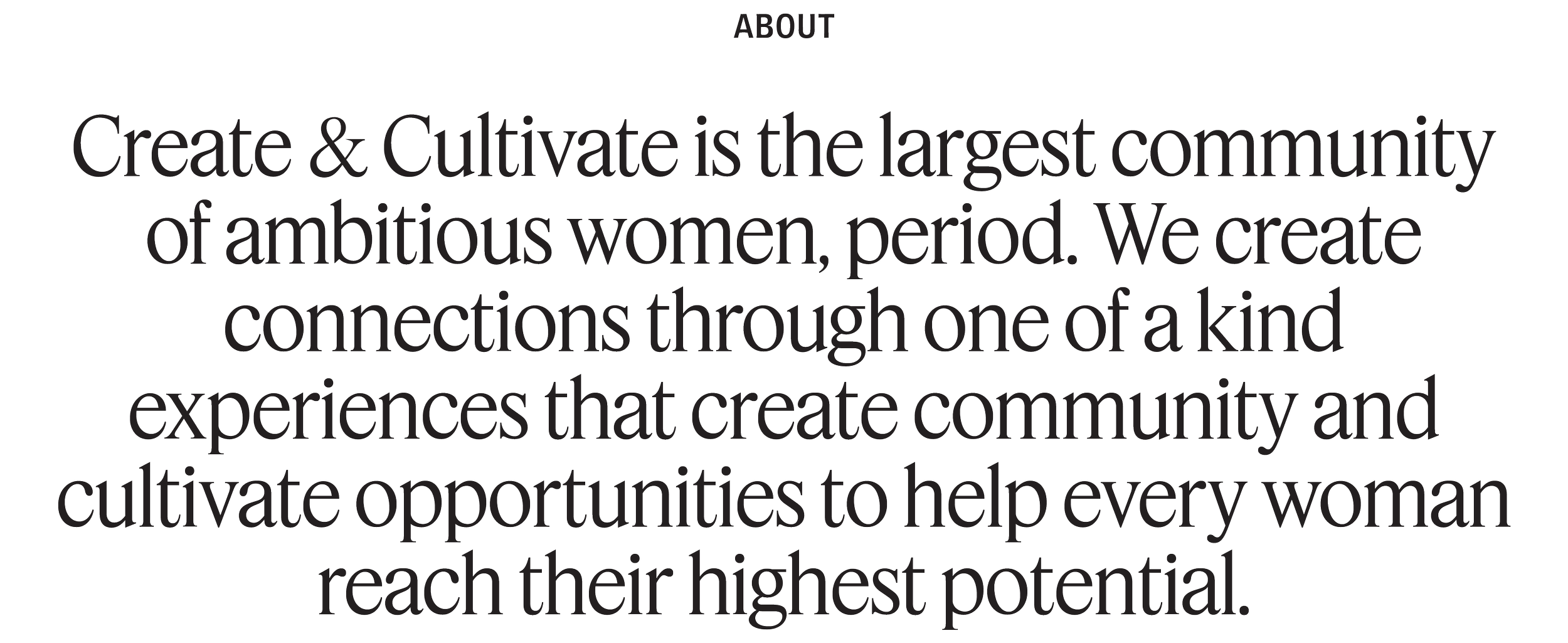 Create & Cultivate