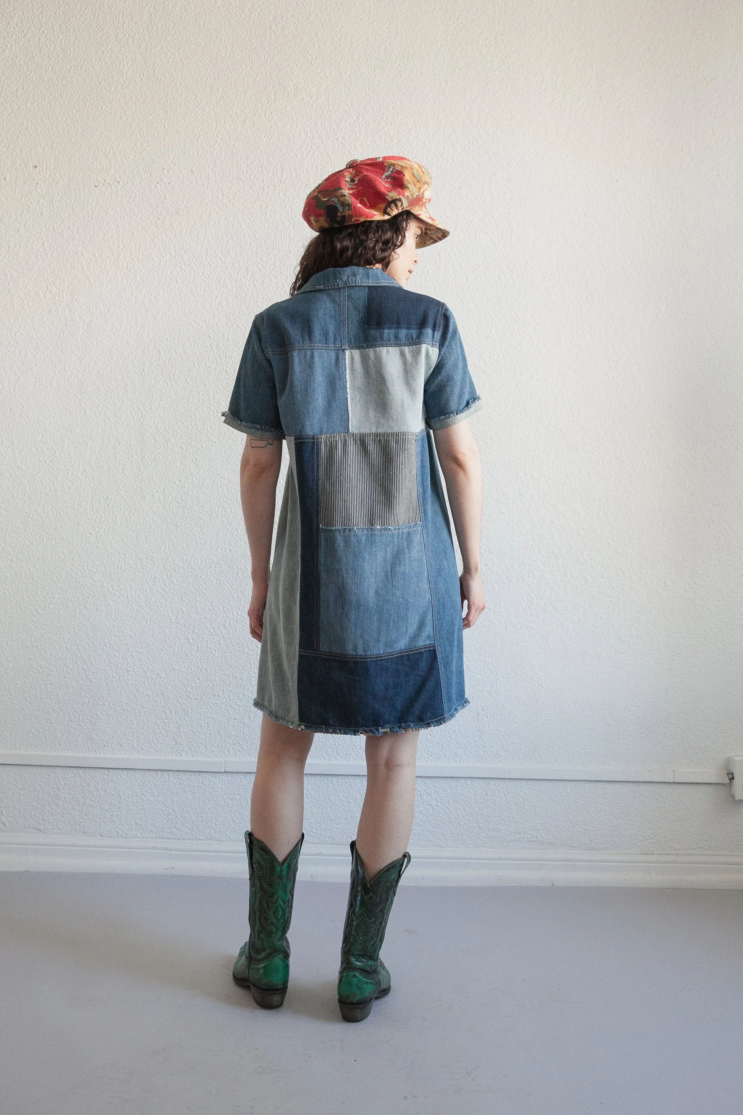 Denim Patchwork Dress