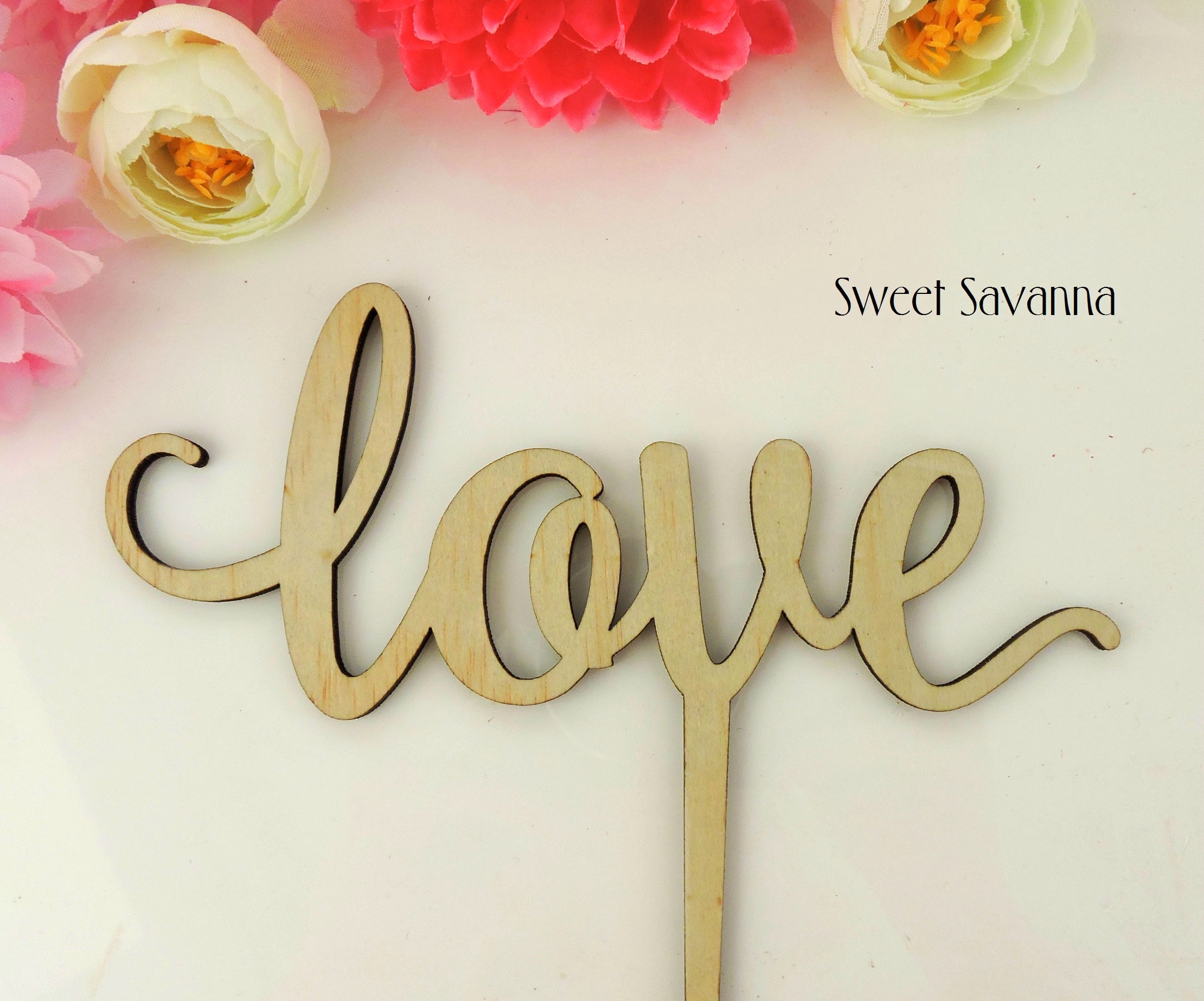 Love Cake Topper No4 — Sweet Savanna Cookie Cutters
