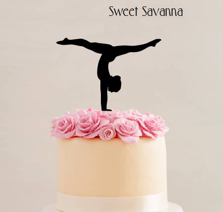 Gymnast Cake Topper N4 - 6" Wide — Sweet Savanna Cookie Cutters
