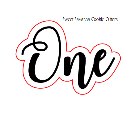 One Word Cookie Cutter -other numbers available — Sweet Savanna Cookie ...