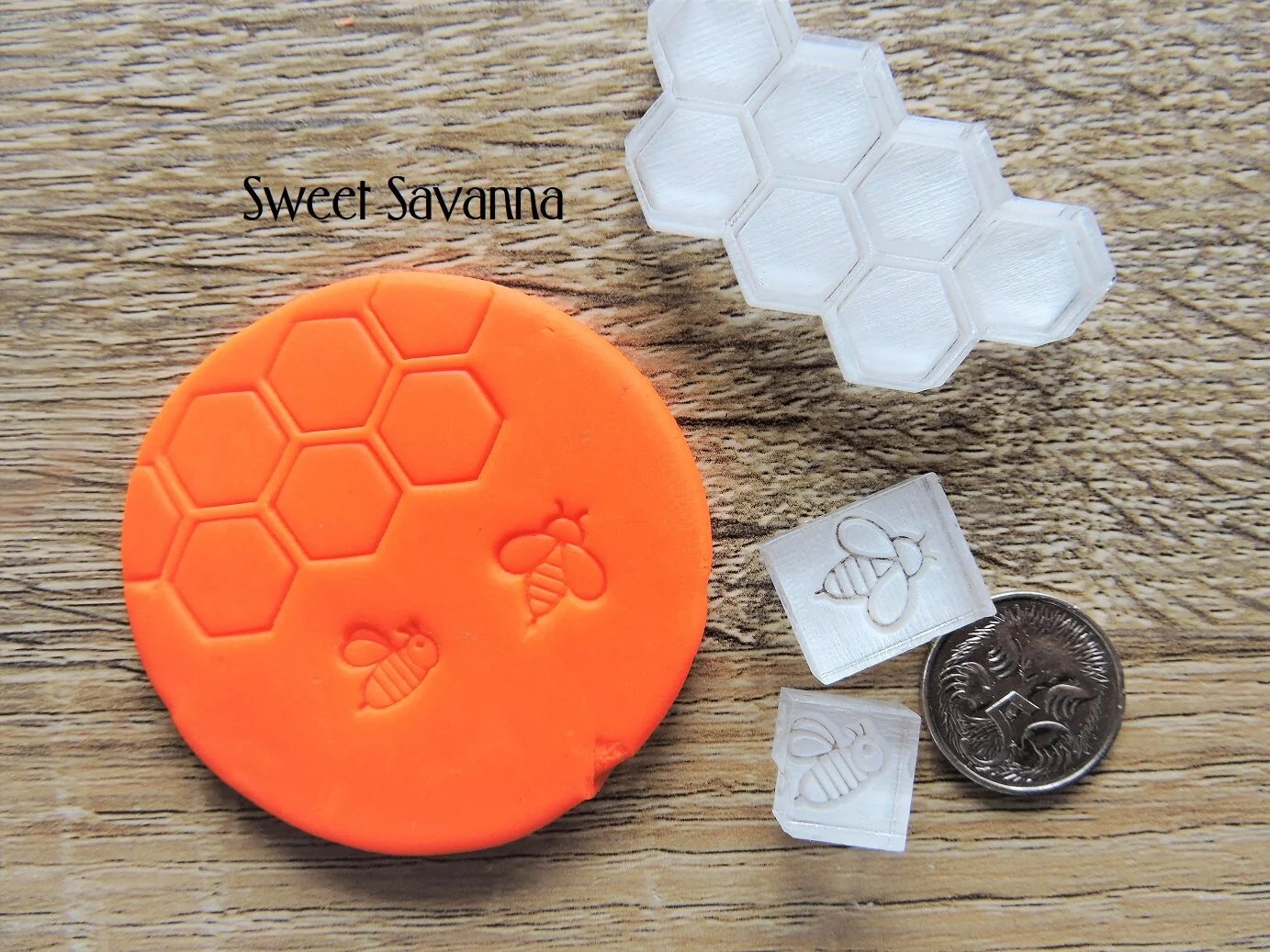 Bee & Honey Comb Embossers - Mini Embosser Set 1 — Sweet Savanna Cookie ...