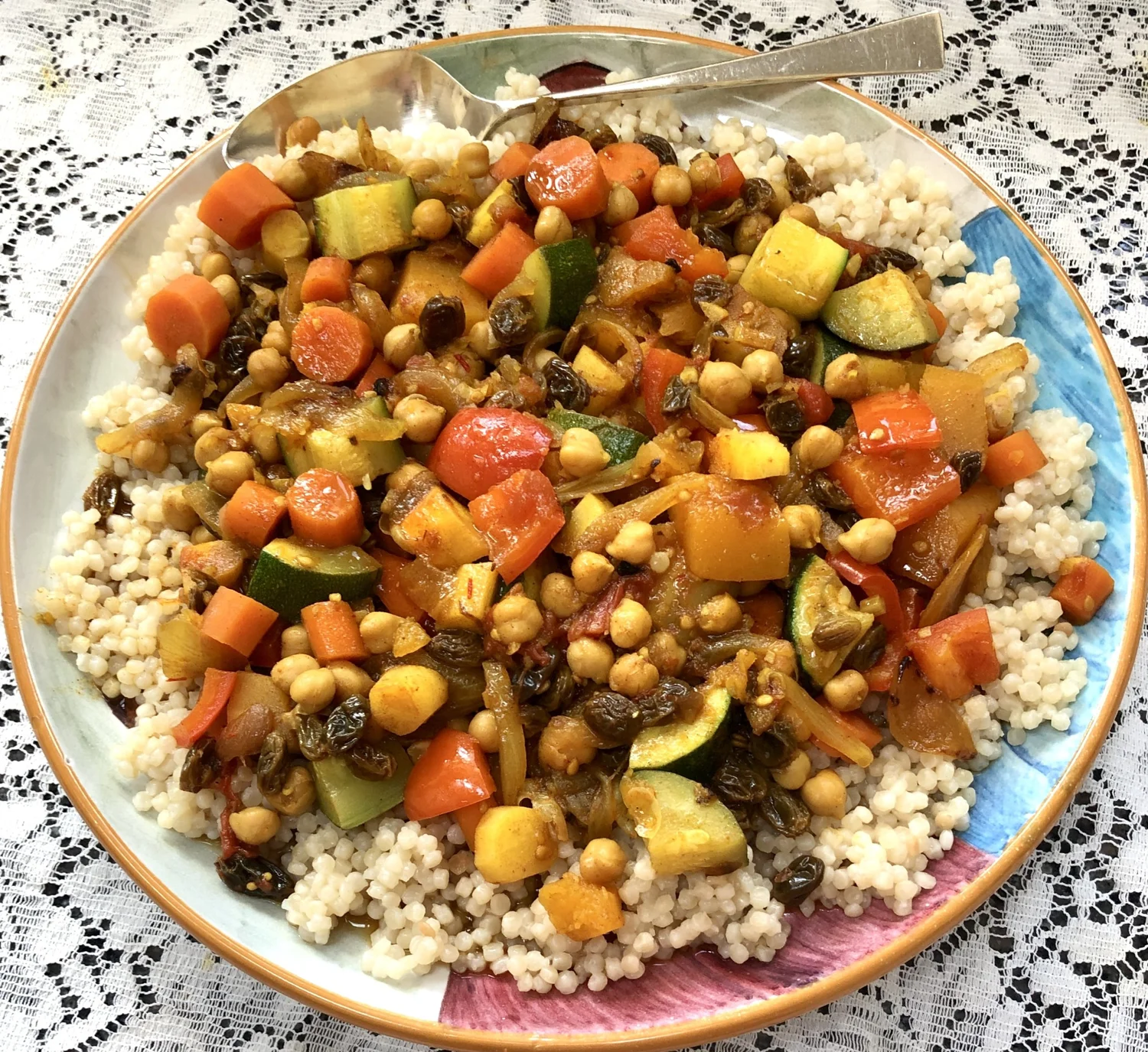 Israeli Couscous with Seven Vegetables — Ronnie Fein