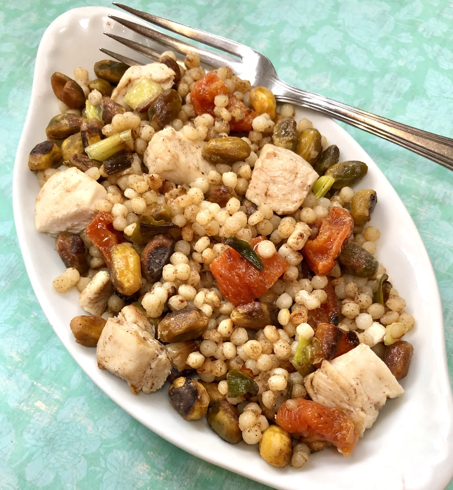 Stirfried Couscous with Chicken, Dried Apricots and Pistachios — Ronnie ...