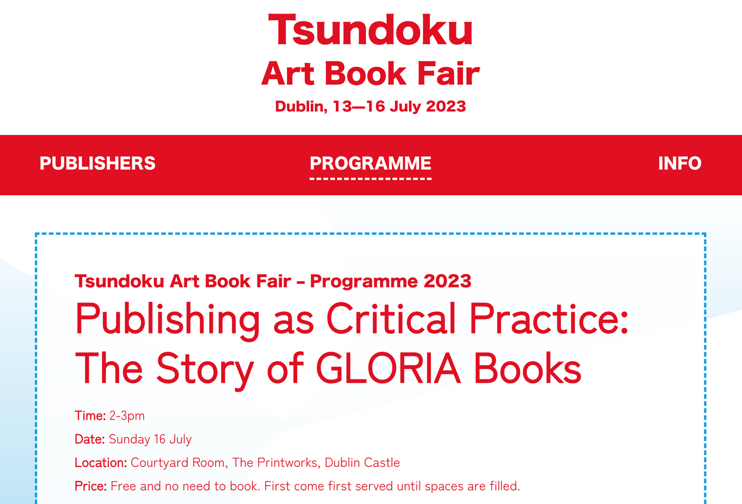 Publishing as Critical Practice: The Story of GLORIA Books — alice connew