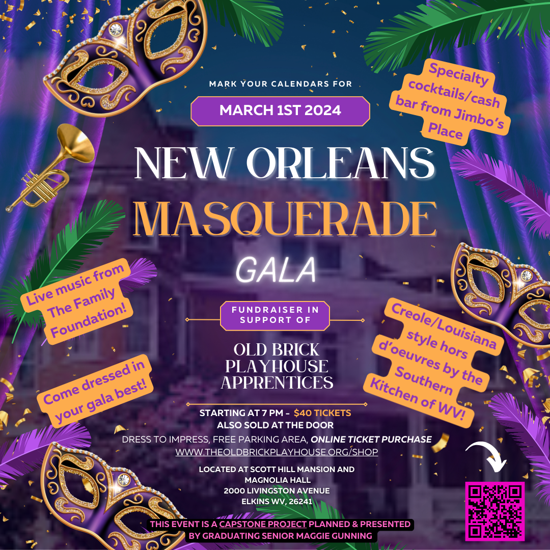 New Orleans Masquerade Gala — THE OLD BRICK PLAYHOUSE