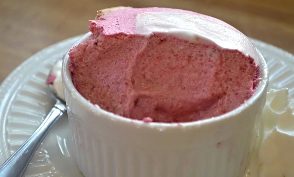 "Good Times" Raspberry Souffles-Famous Fridays — Unwritten Recipes