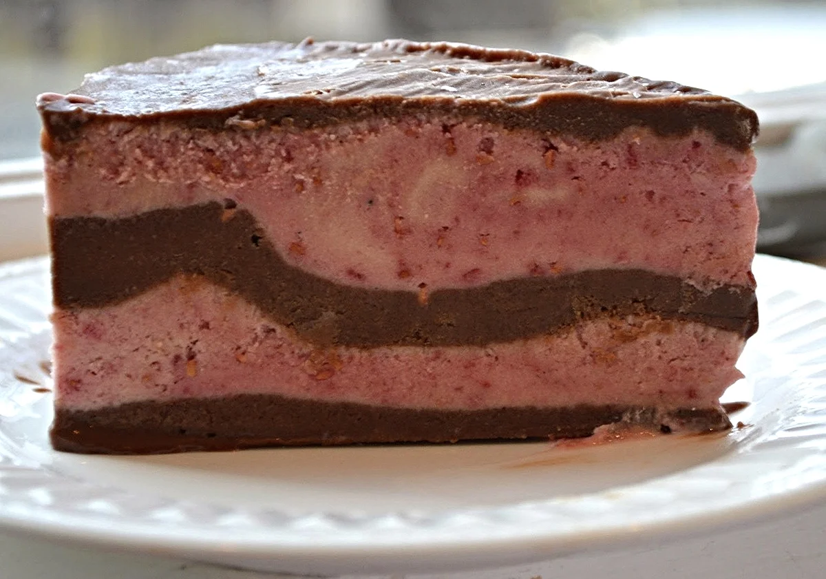 Raspberry Chocolate Truffle Ice Cream Cake — Unwritten Recipes