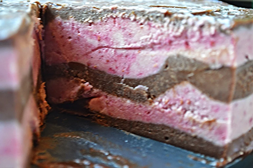 Raspberry Chocolate Truffle Ice Cream Cake — Unwritten Recipes