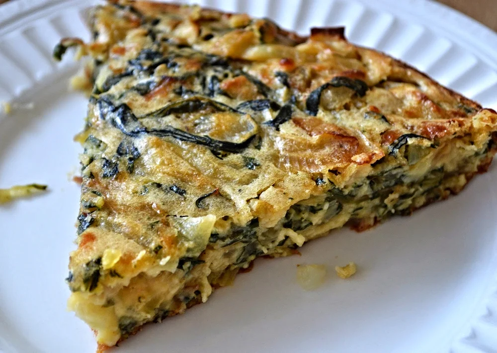 Skinnytaste's Crustless Swiss Chard Pie-Famous Fridays — Unwritten Recipes