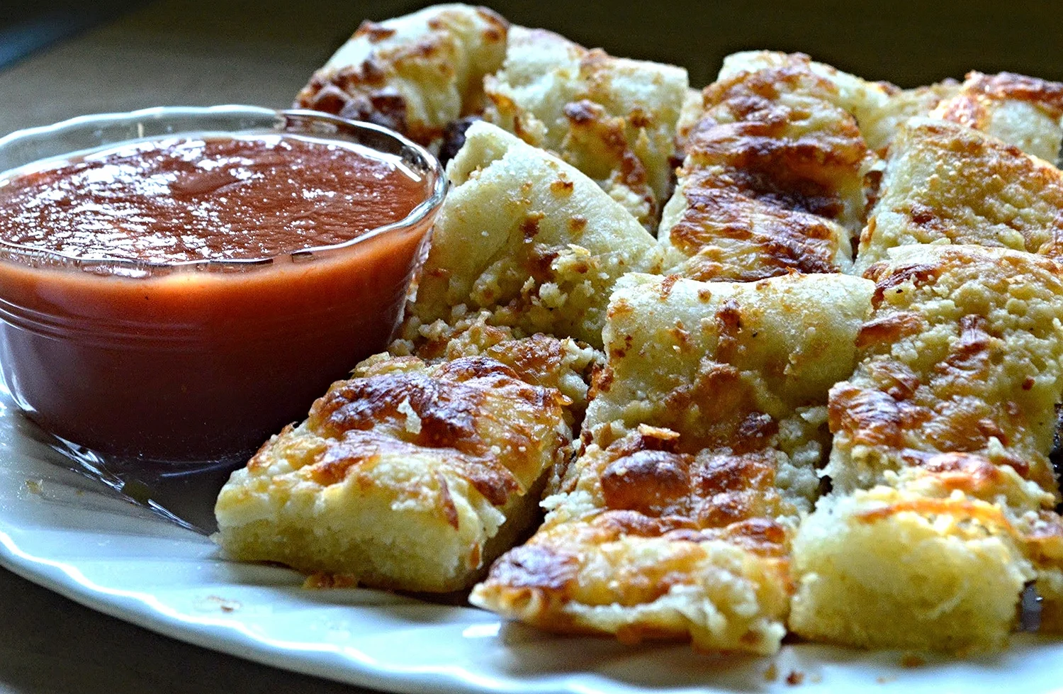 Marcy Goldman's Garlic & Cheese Slathered Stretch Bread-Famous Fridays ...