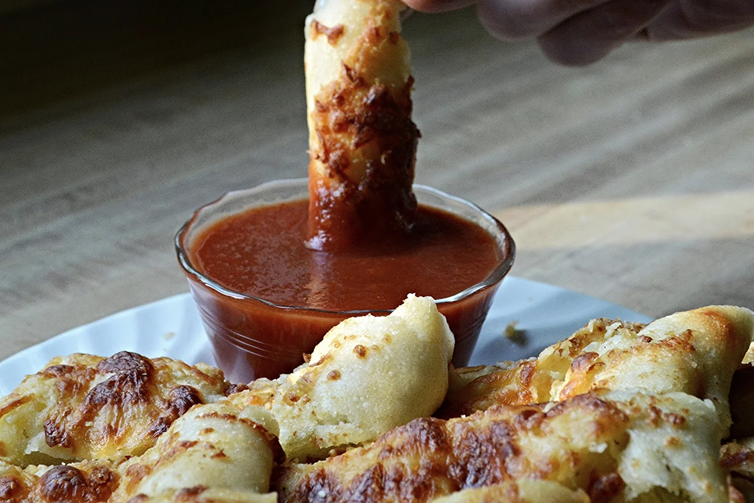Marcy Goldman's Garlic & Cheese Slathered Stretch Bread-Famous Fridays ...