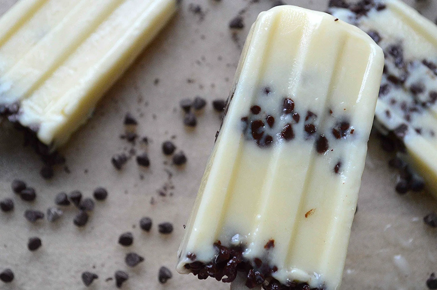 Vanilla Pudding Pops with Chocolate Chips — Unwritten Recipes