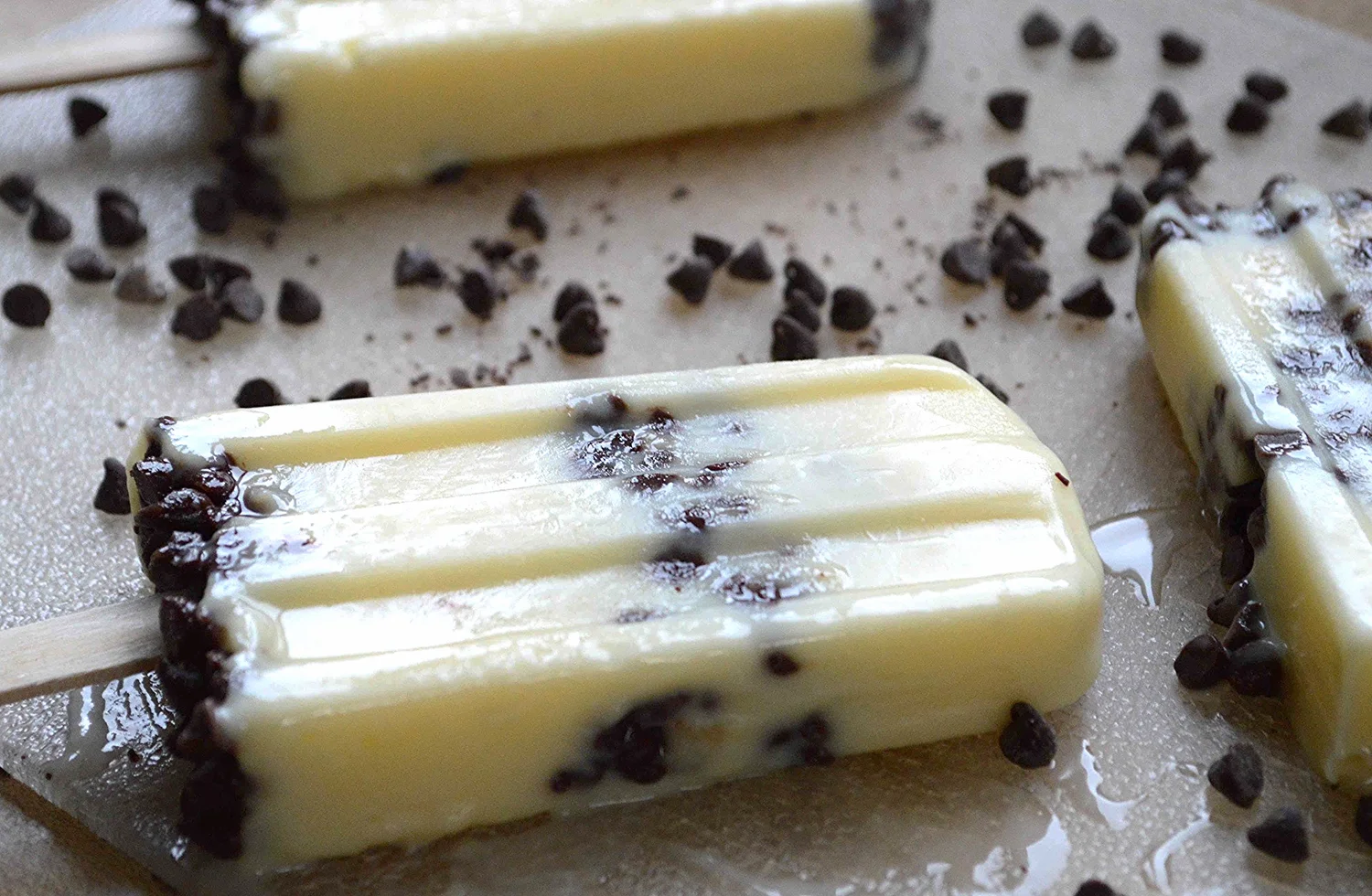 Vanilla Pudding Pops with Chocolate Chips — Unwritten Recipes