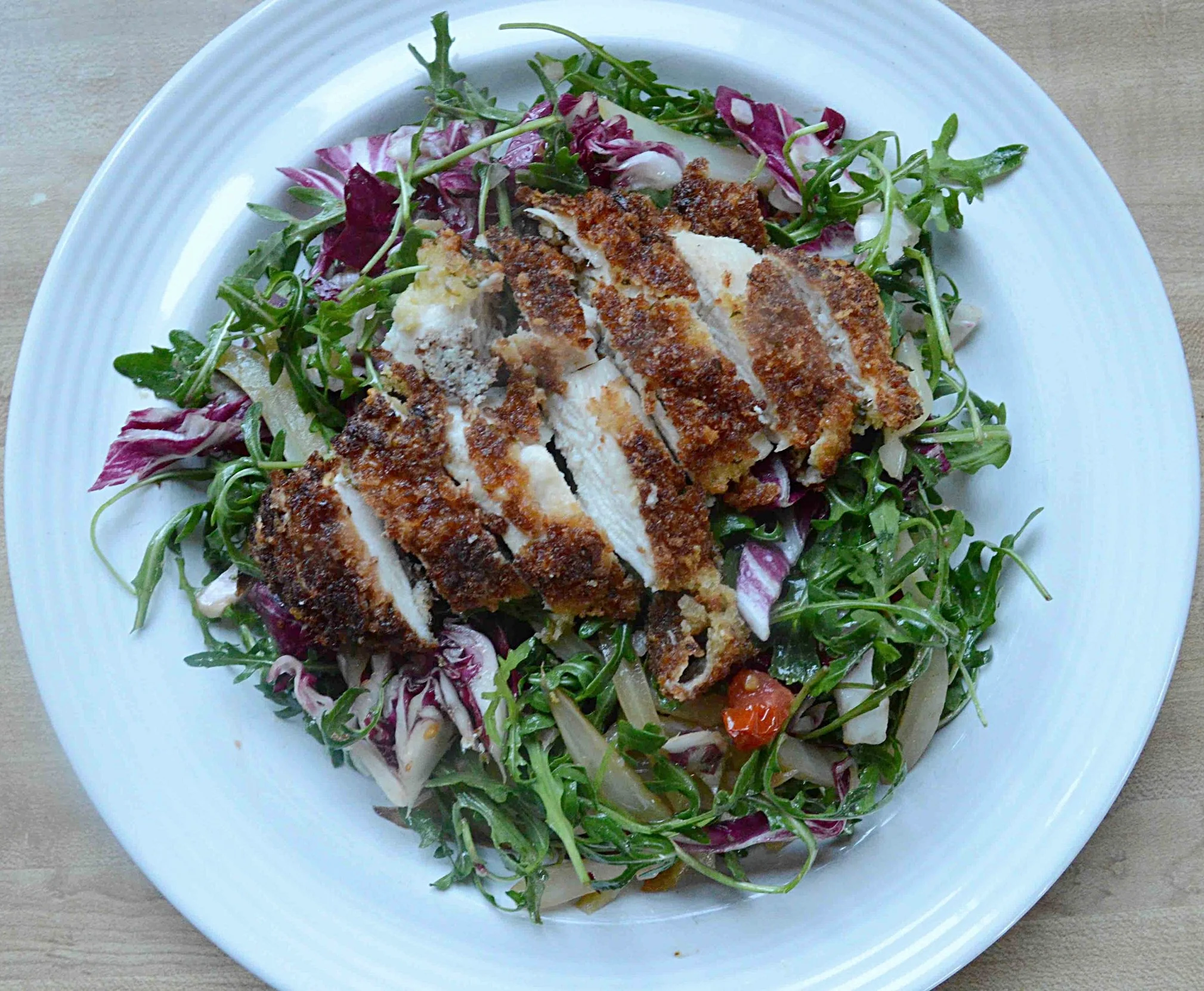 Warm Fennel, Arugula and Radicchio Salad with Chicken — Unwritten Recipes