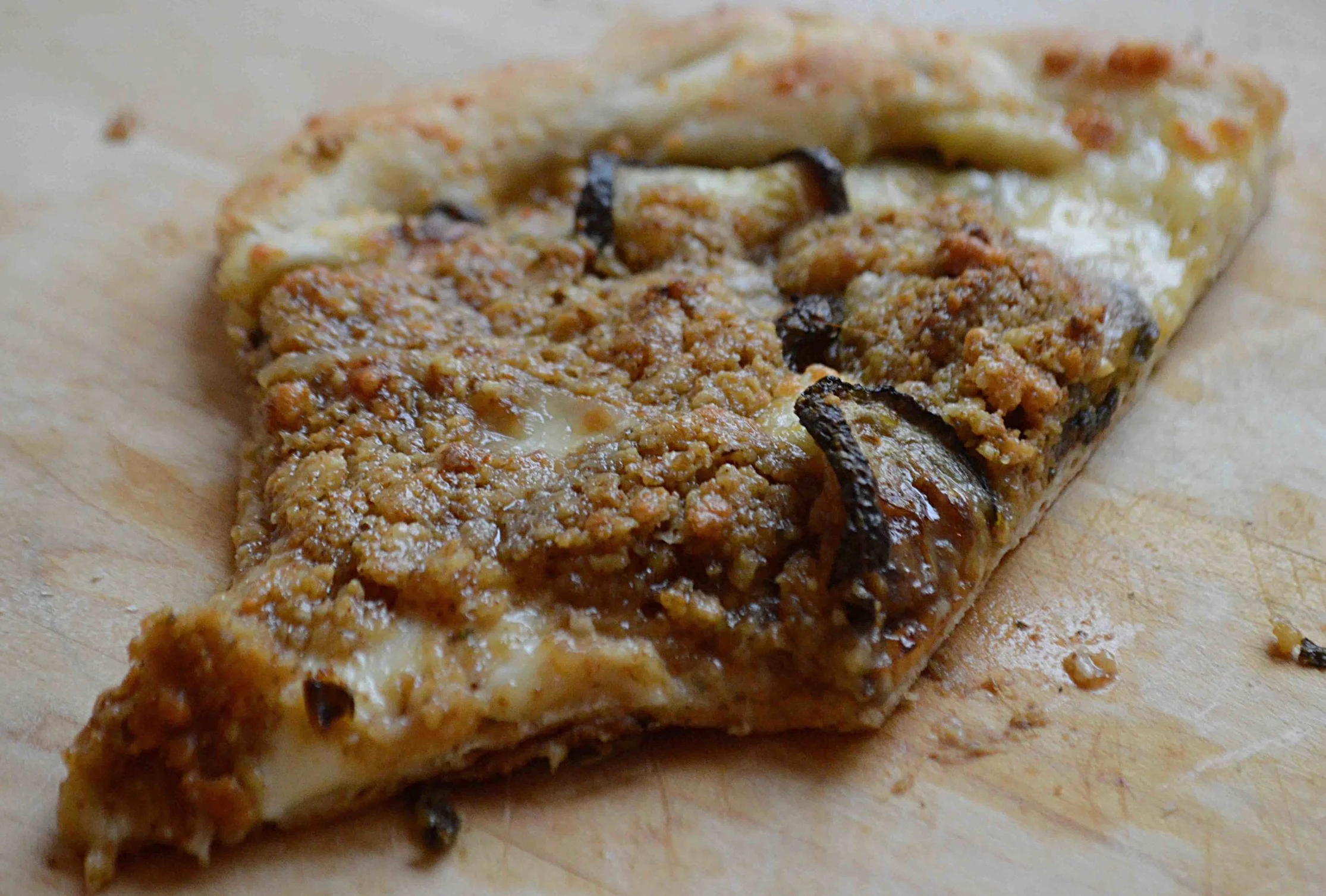 Zucchini and Garlic Walnut Crumble Pizza — Unwritten Recipes