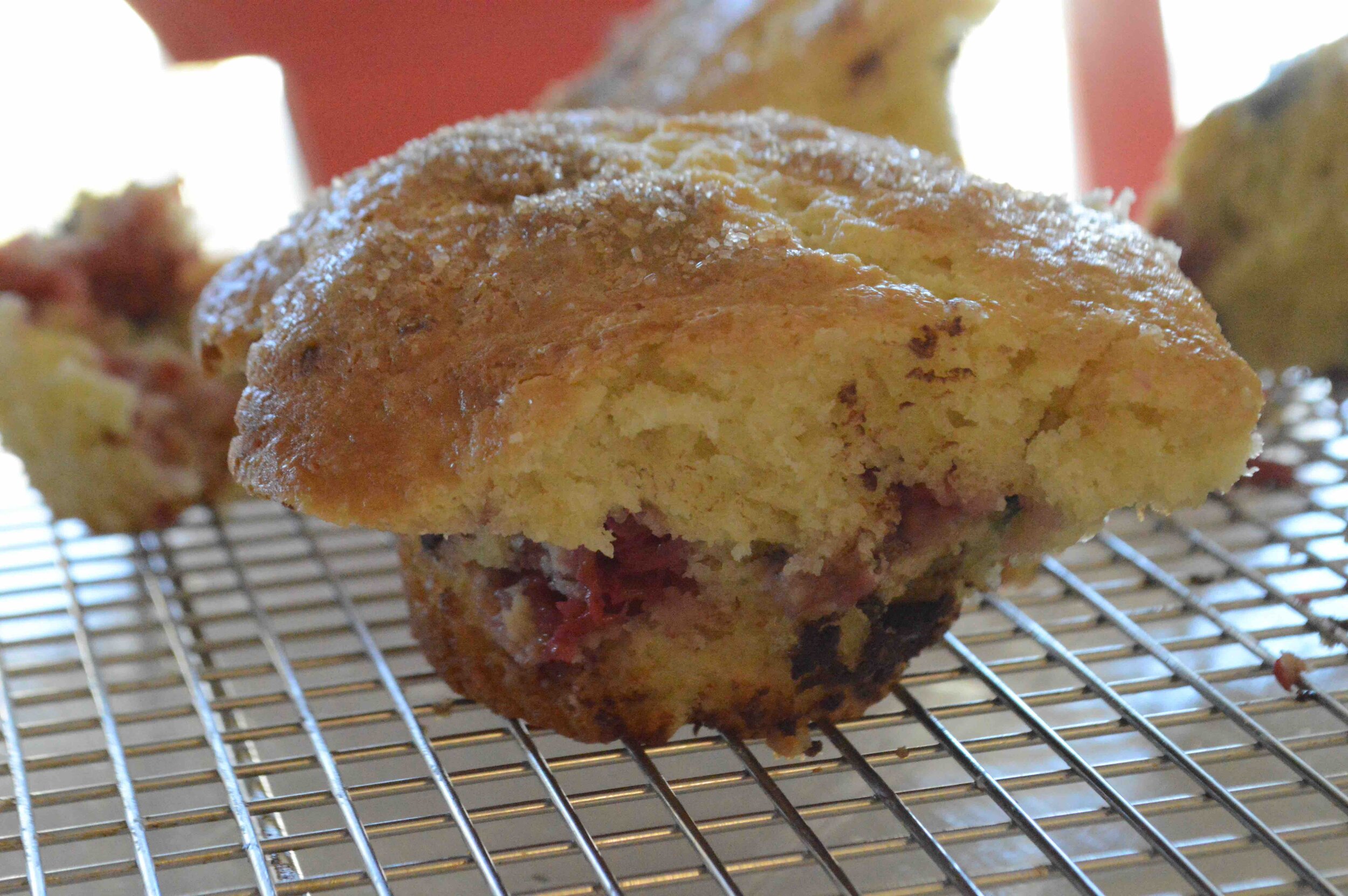 Giant-Topped Raspberry Chocolate Chip Muffins — Unwritten Recipes