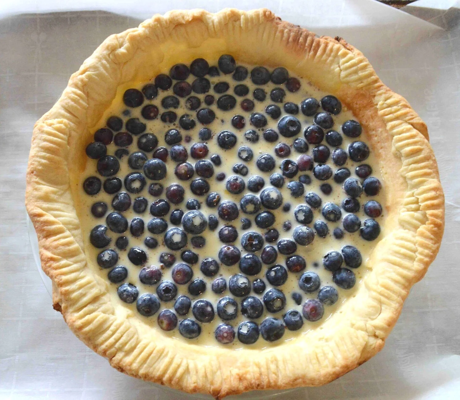 The Book on Pie's Blueberry Clafoutis Pie-Famous Fridays — Unwritten ...