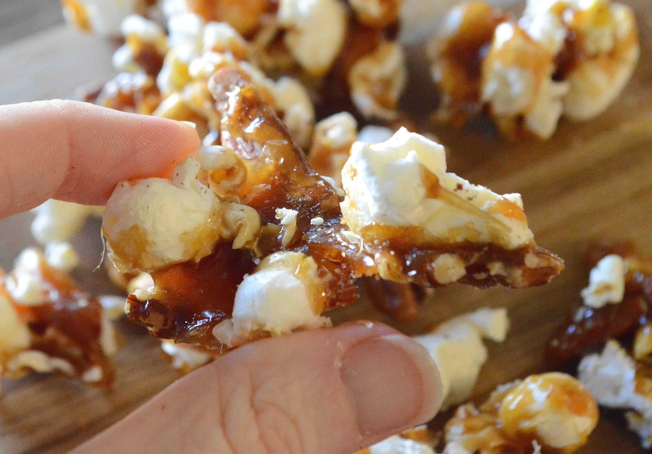 Maple Pecan Caramel Corn — Unwritten Recipes