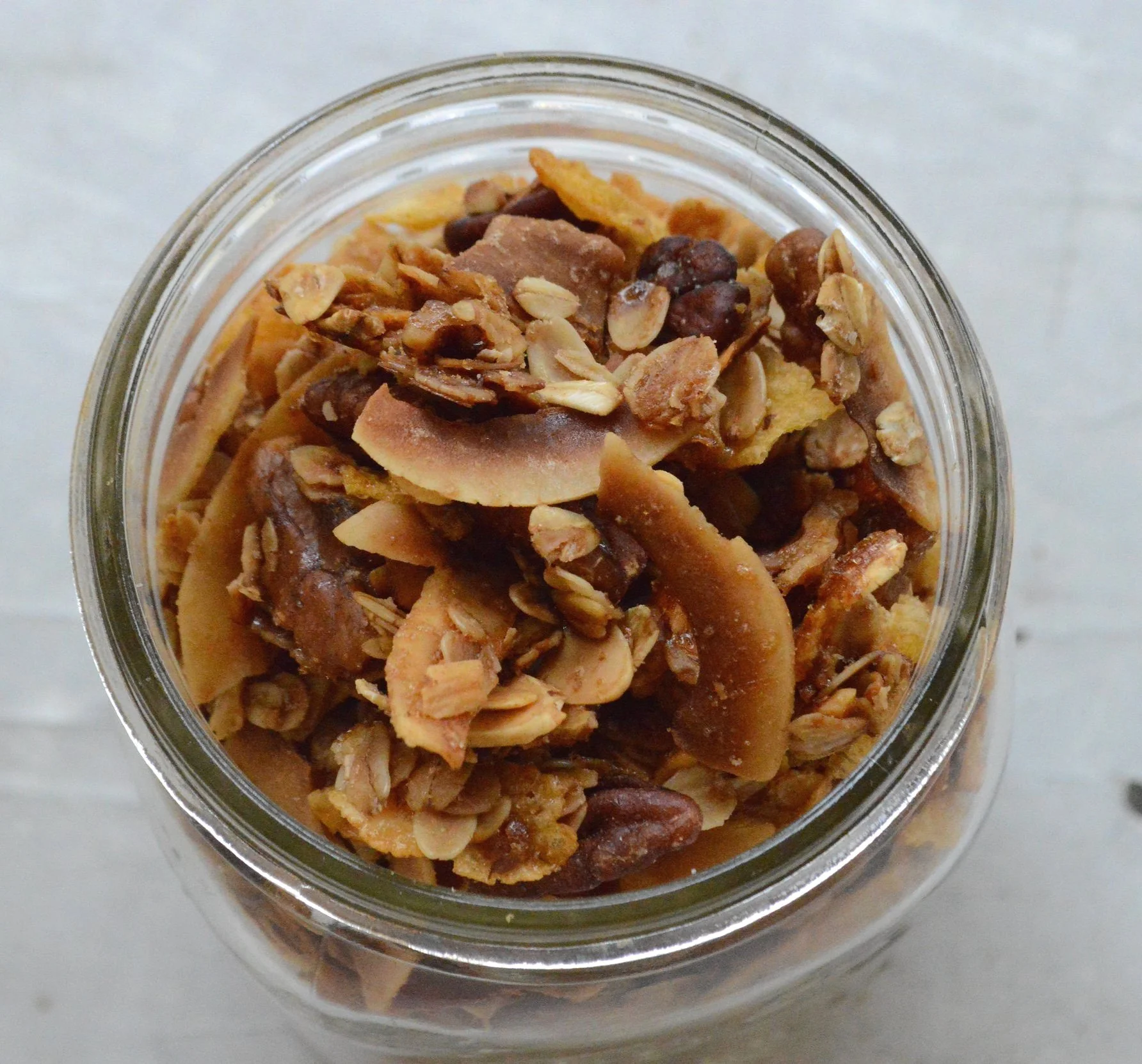 Coconut Maple-Nut Cornflake Granola — Unwritten Recipes
