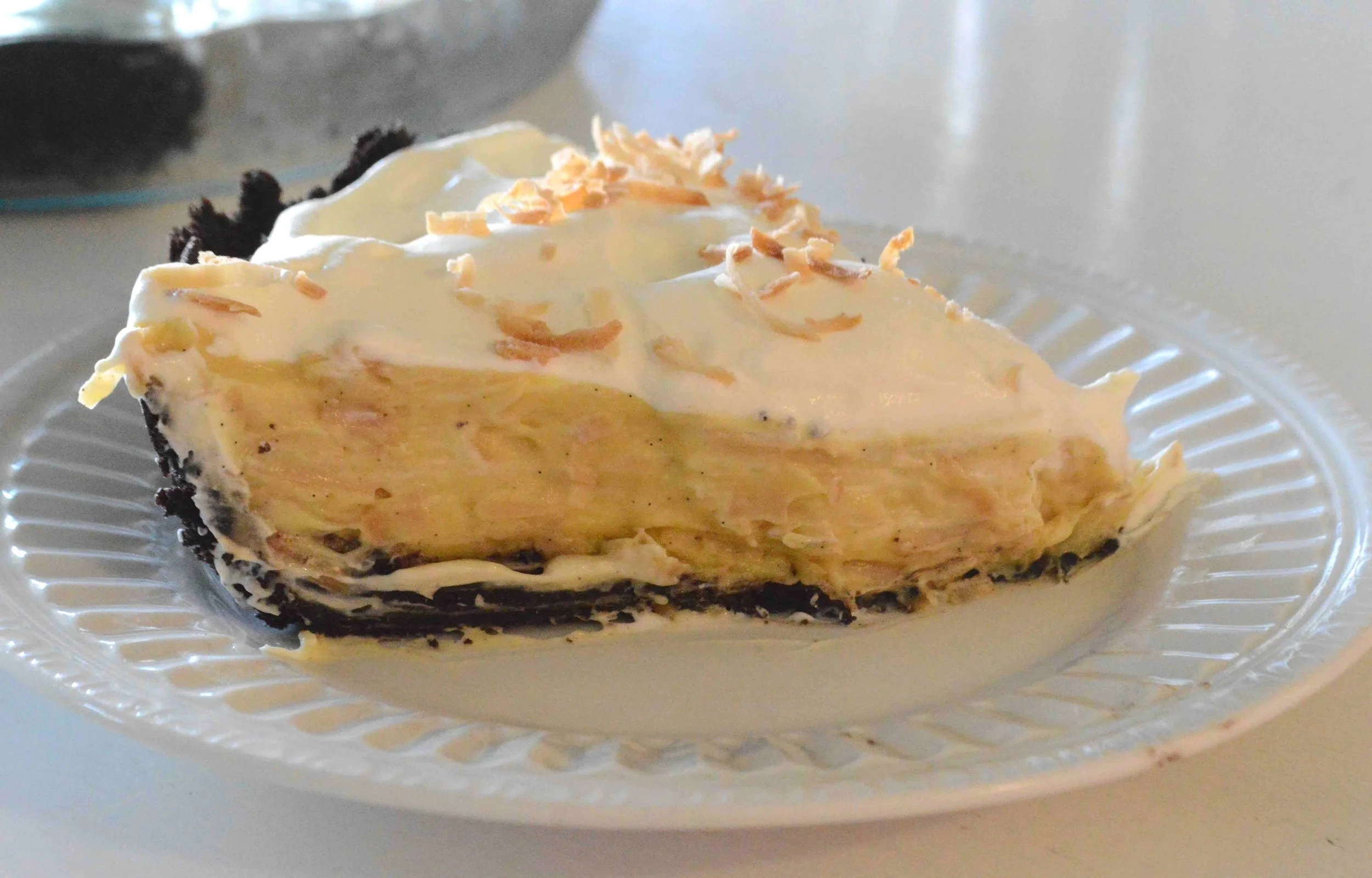 Toasted Coconut Cream Pie with Chocolate Cookie Crust — Unwritten Recipes