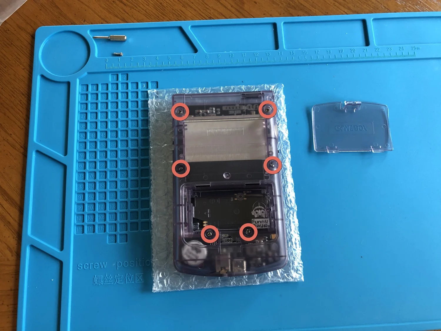 FunnyPlaying FPGA GameBoy Color assembly & review — Kelleher Bros.