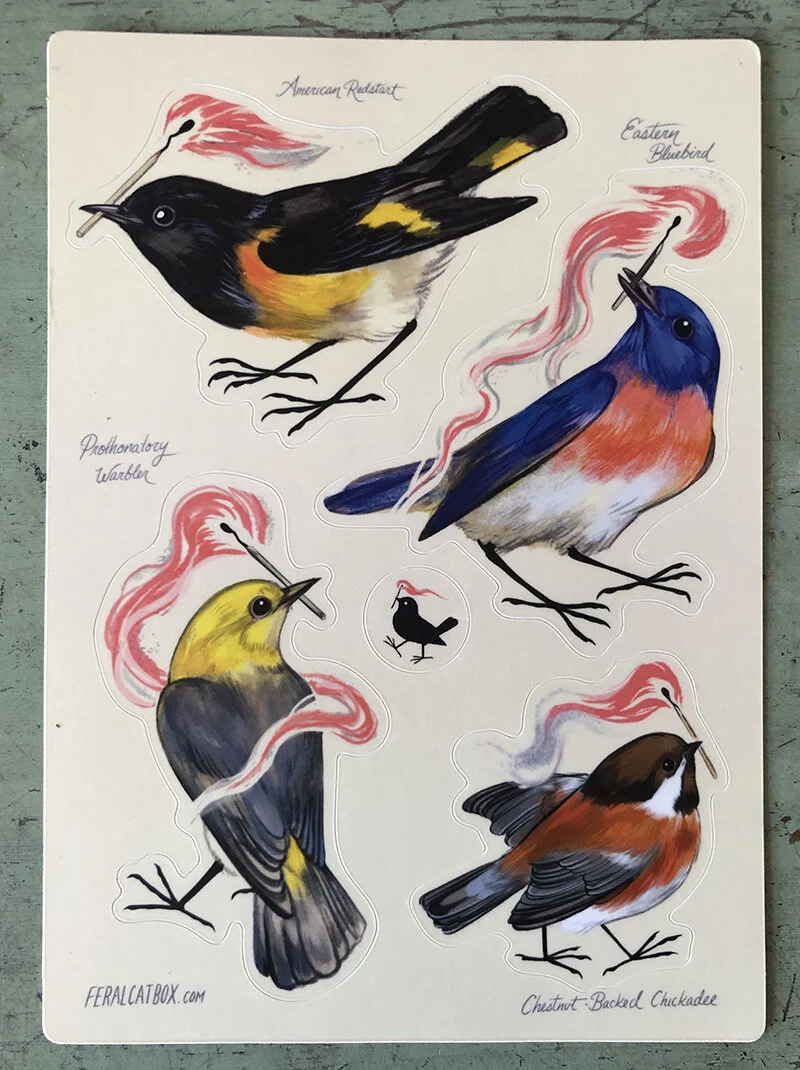 Set no. 1 - Torchbearers Sticker Sheets — Feralcatbox