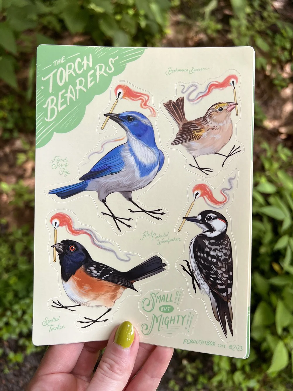 NEW! Set no. 3 Torchbearers Sticker Sheets — Feralcatbox