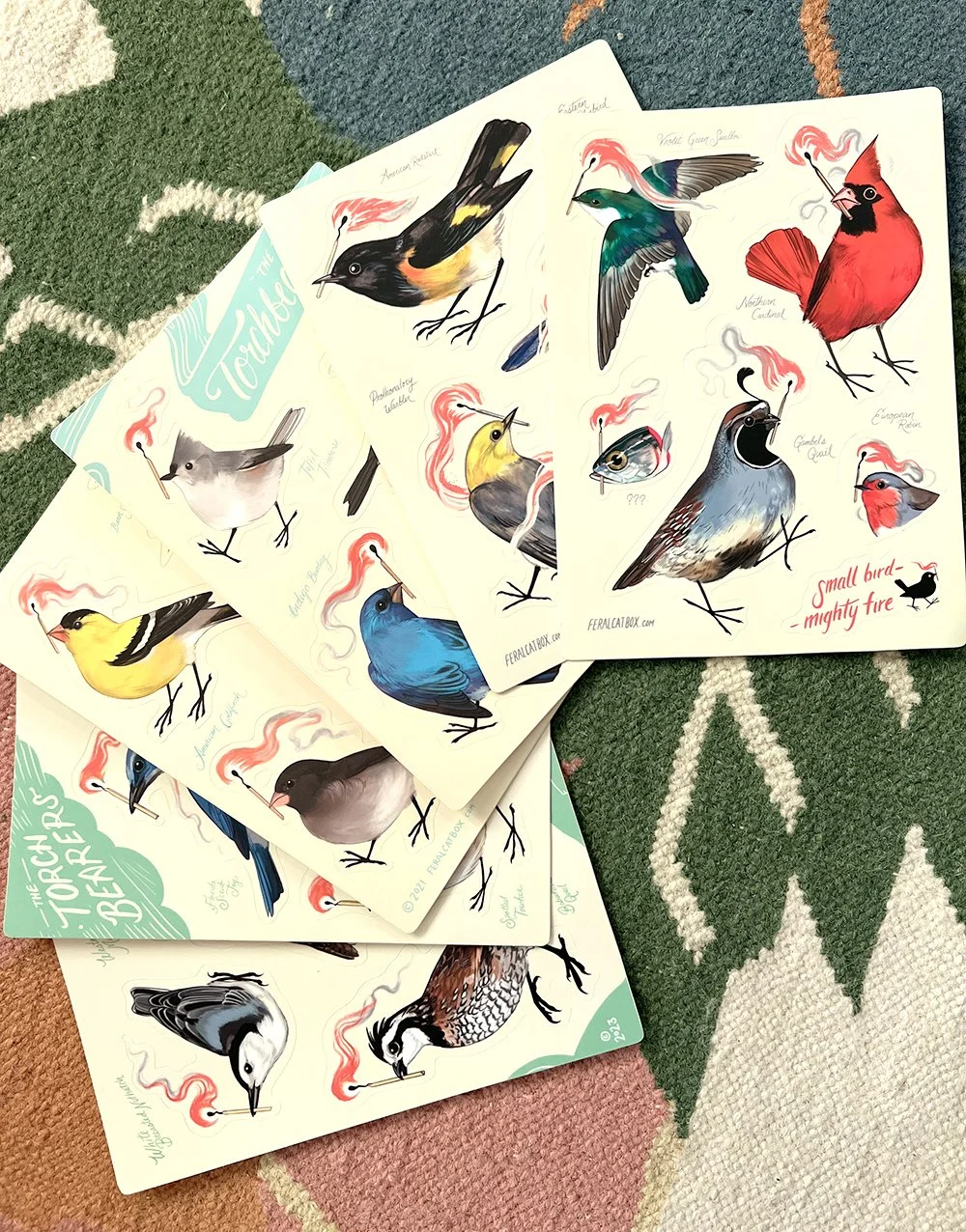 All 3 Torchbearer Sticker Sets — Feralcatbox