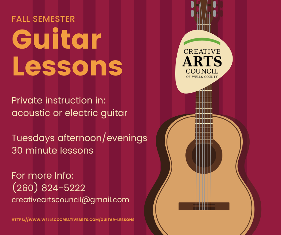 Guitar Lessons — Creative Arts Council of Wells County