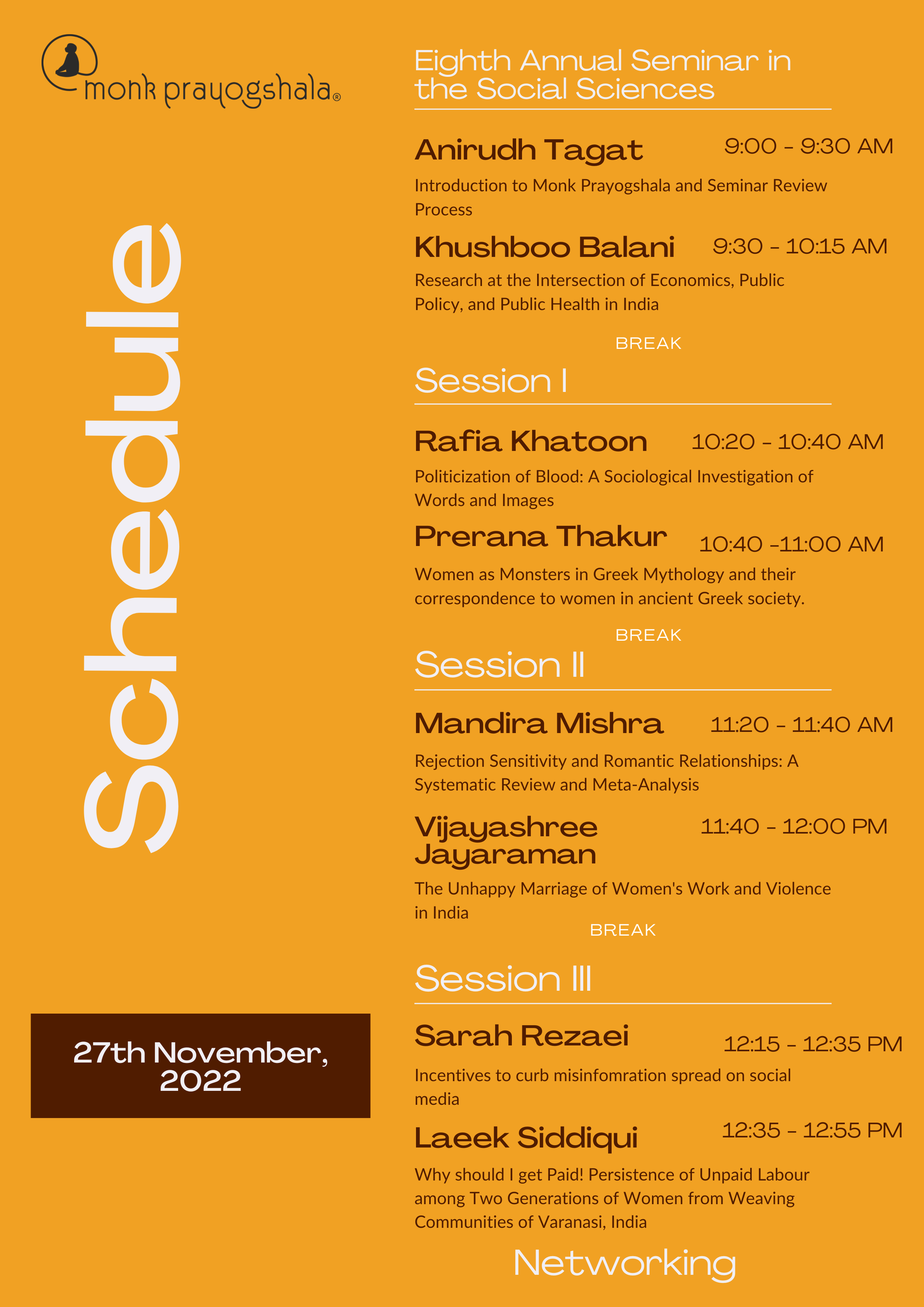 Eighth Annual Seminar on Research in Social Sciences | Workshops ...