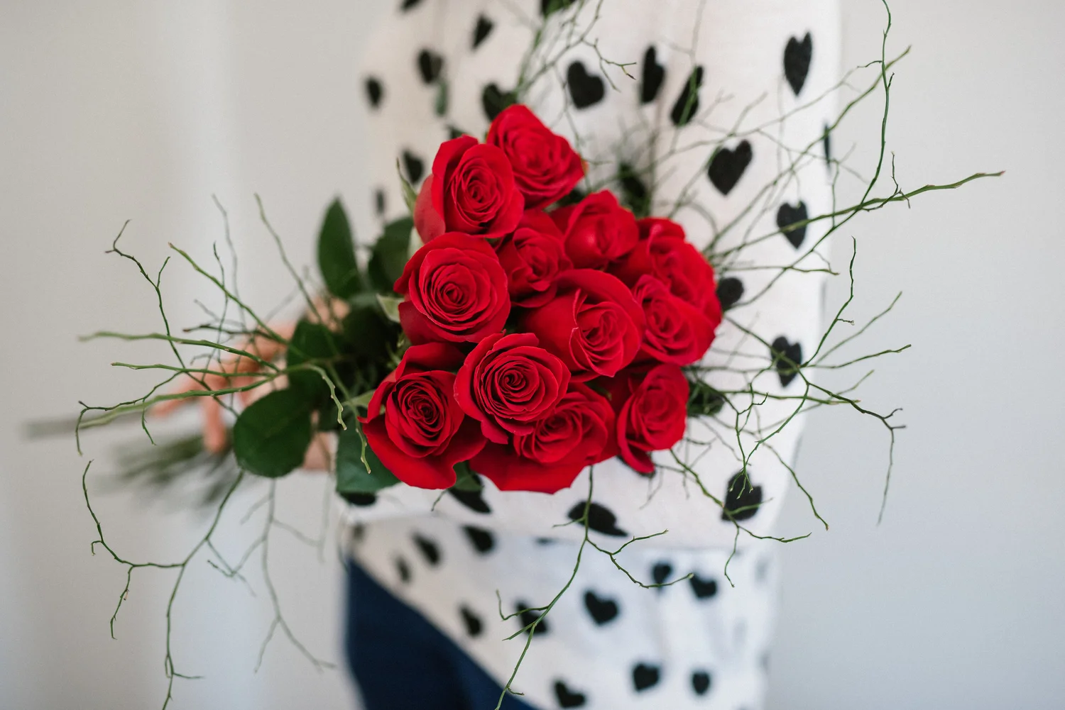 Simple Red Roses Bouquet